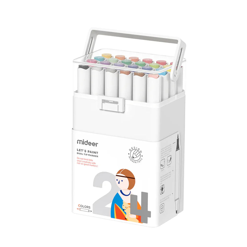 Mideer Dual Tip Marker 24 Colors